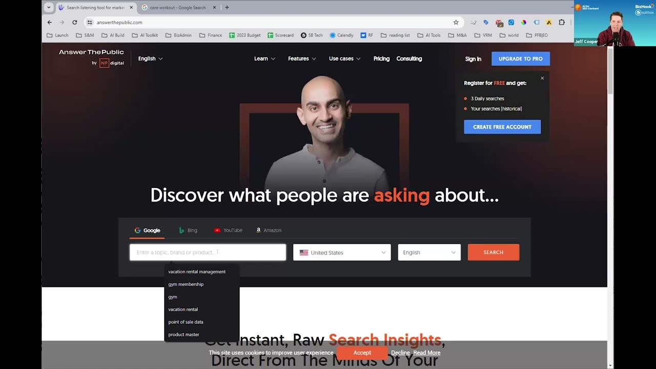 Answer the Public Common Questions for Appealing Content